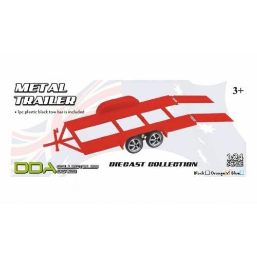 DDA 1/24 Car Transporter Trailer - Black - DiecastModels