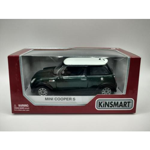 KiNSMART 1/28 Mini Cooper S Racing Green - DiecastModels