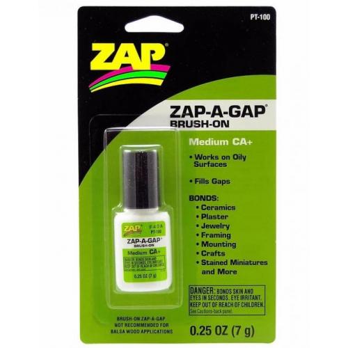 Zap Zap-A-Gap CA+ Medium 1/4oz (7g) Brush On - DiecastModels