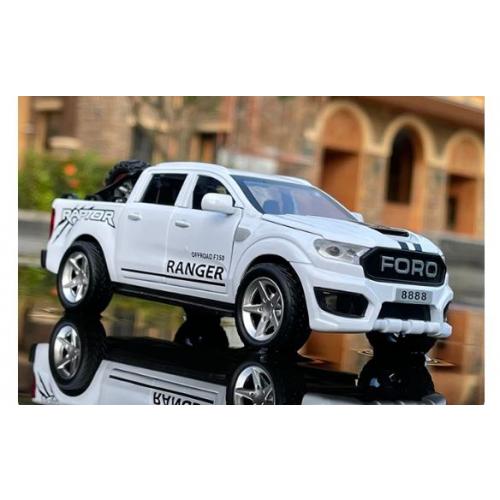 DModels 1/32 Ford Ranger Raptor F350 Pickup with Tyre Rack - White ...