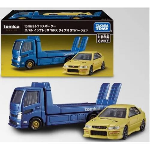 Tomica 1/64 Transporter with Subaru Impreza WRX Type R STi Version ...